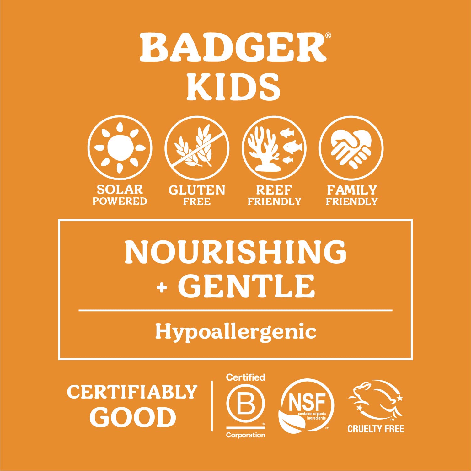 Badger Kids Sunscreen Stick SPF 35 with Mineral Zinc Oxide, Travel Size Sunscreen Stick for Kids, 97% Organic Ingredients, Reef Friendly, Broad Spectrum, Water Resistant, .65 oz