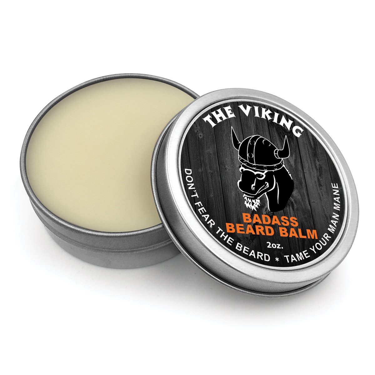 Badass Beard Care Balm For Men - The Viking Scent, 2 Ounce - All Natural Ingredients, Keeps Beard and Mustache Full, Soft and Healthy