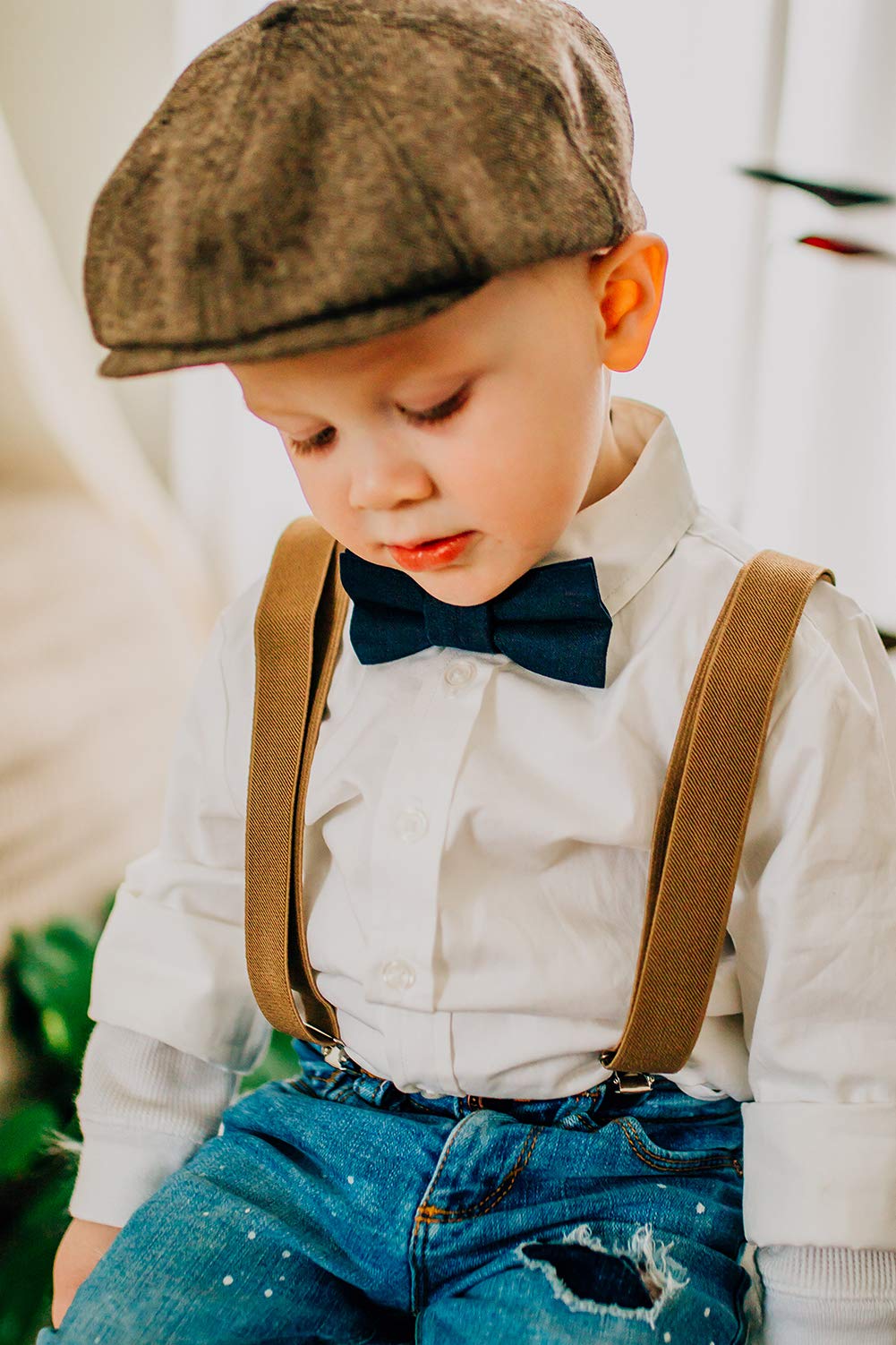 Born to Love Wedding Baptism Birthday White Button Up Shirt Infant, Toddler, Boys 3 to 6 Months