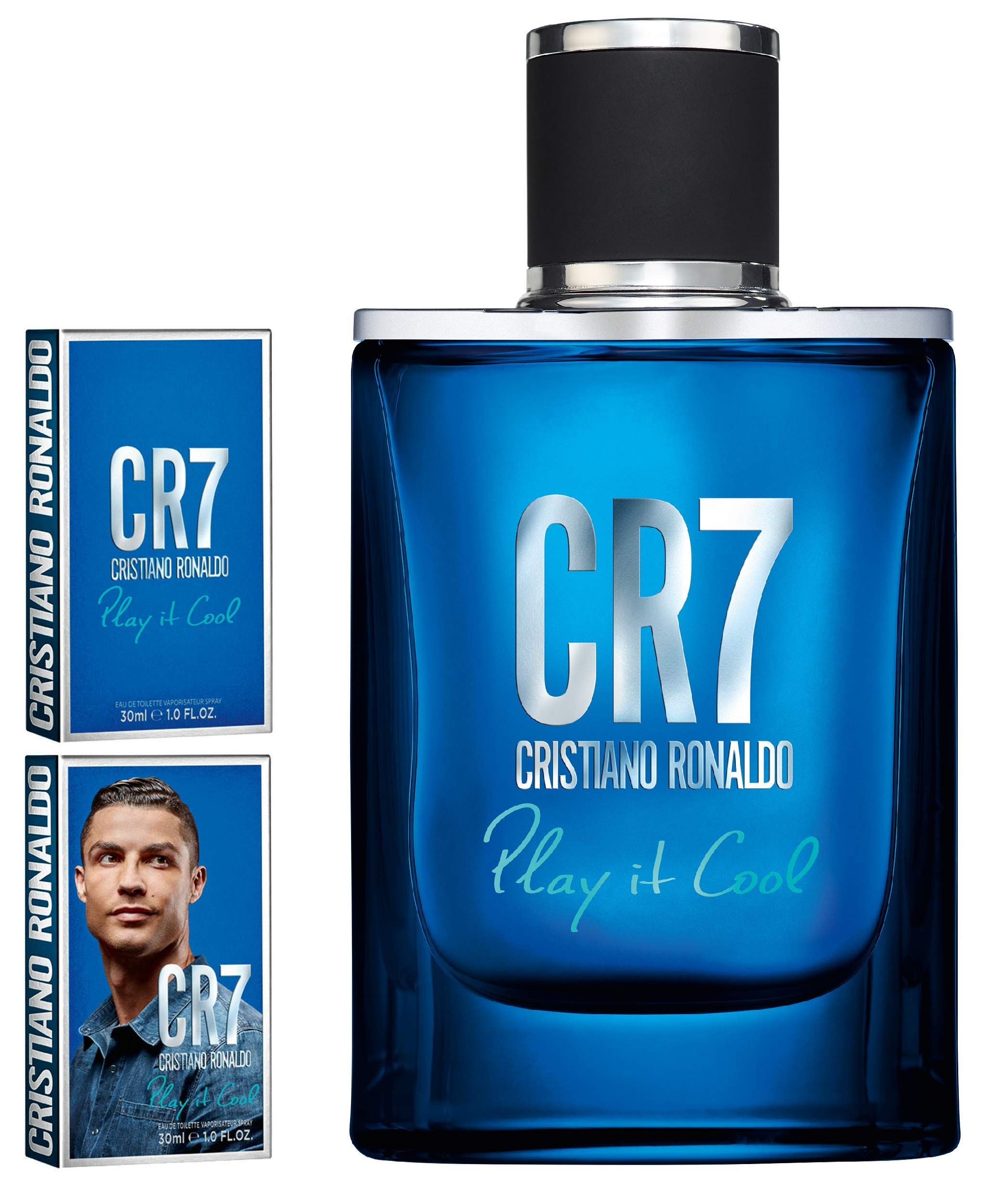 Cristiano Ronaldo CR7 Play It Cool Eau de Toilette Fragrance Spray for Men, 1.0 fl oz