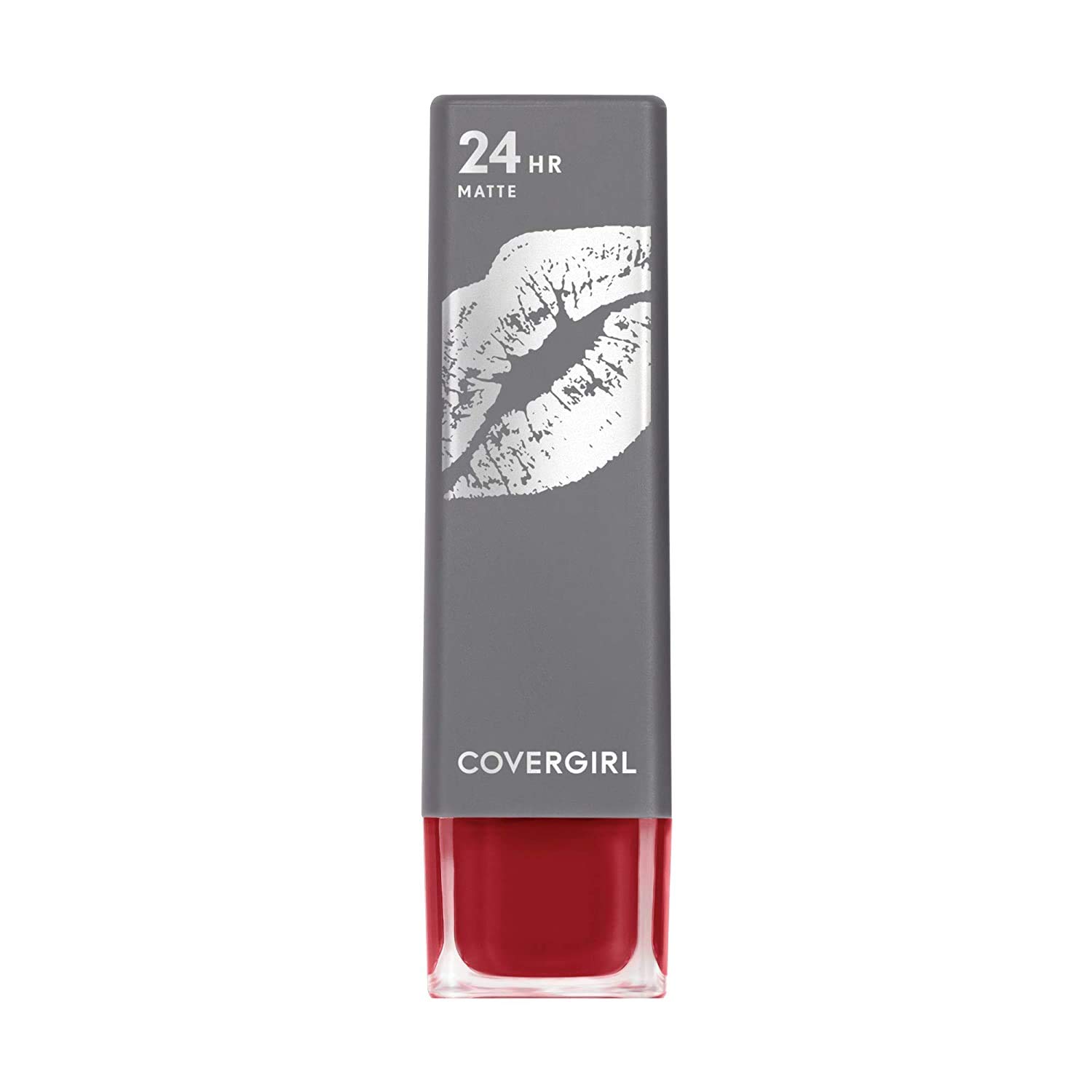COVERGIRL Exhibitionist Ultra-Matte Lipstick, The Real Thing, 1 Count, Pack of 1, Lipstick, Red Lipstick, Long Lasting Lipstick, Matte Lipstick, No Cracking or Flaking, Increases Lip Moisture