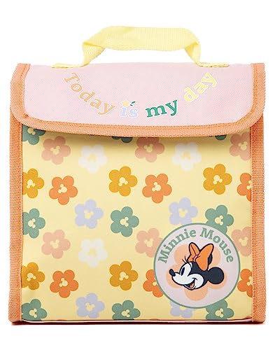 Disney Minnie Mouse Backpack Set Kids 4 Piece | Girls Animated Character Pink School Bag Lunch Box Pencil Case Water Bottle | Magical Merchandise Gifts