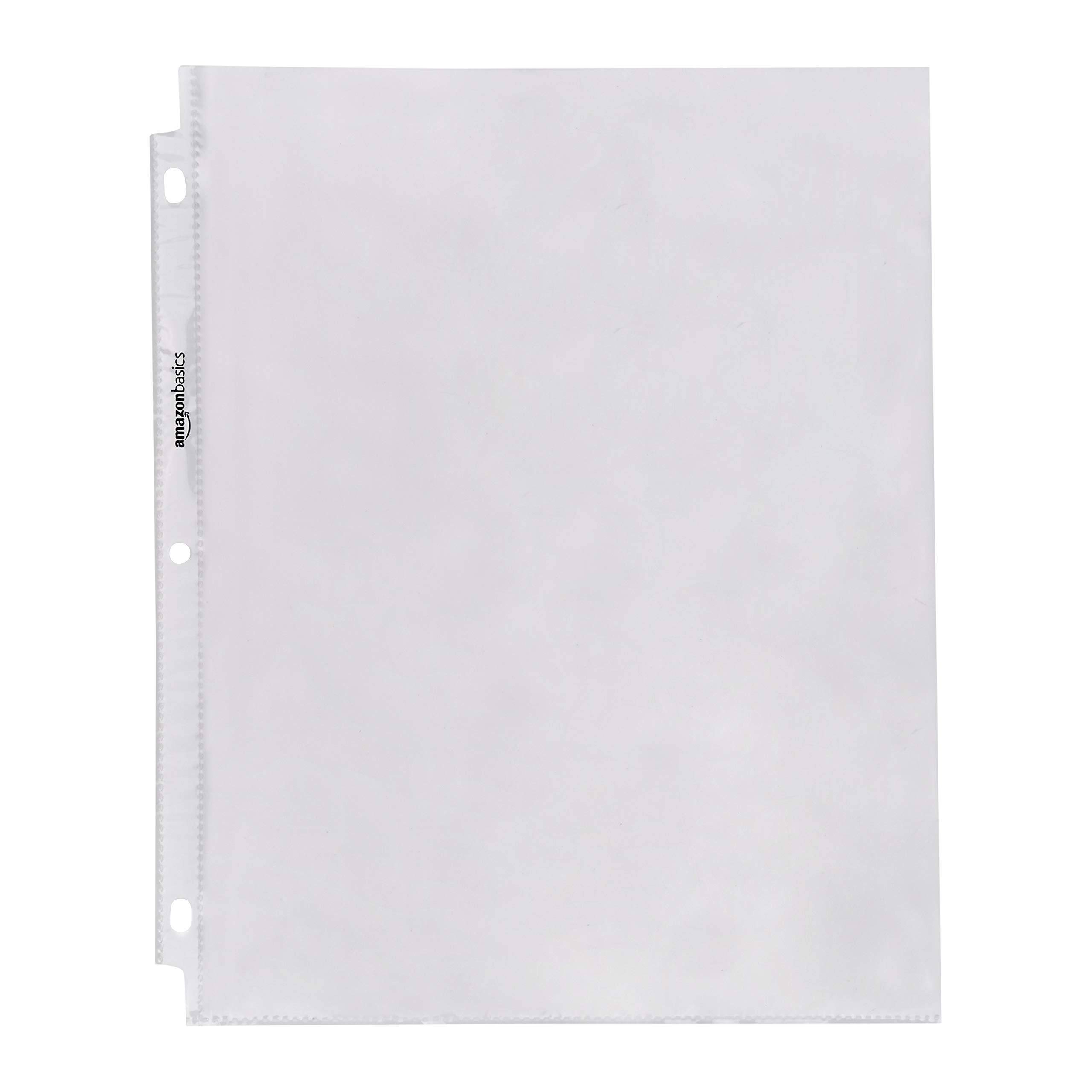 Amazon Basics Clear Sheet Protectors for 3 Ring Binder,Polypropylene, 8.5 x 11 Inch, 200-Pack