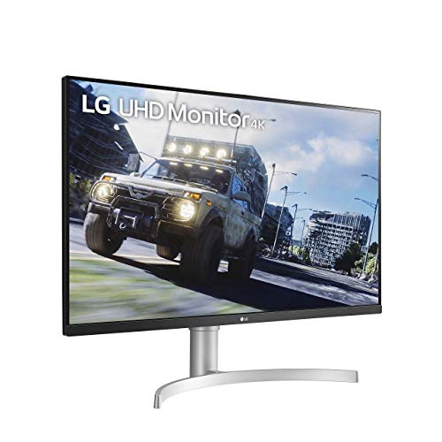 LG 32UN550-W 32-Inch UHD (3840 x 2160) VA Monitor with HDR 10, AMD FreeSync and Itle/Height Adjustable Stand (31.5" Diagonal), Silver (Renewed)