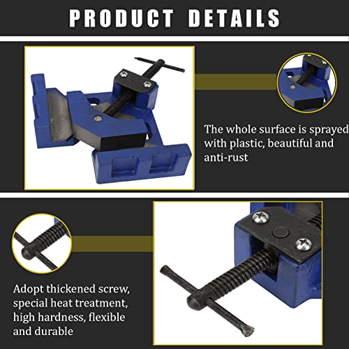 4" Welders Angle Clamp,90 Degree Right Angle Corner Clamp,Heavy Duty Welding Fixture for Wood Metal Work