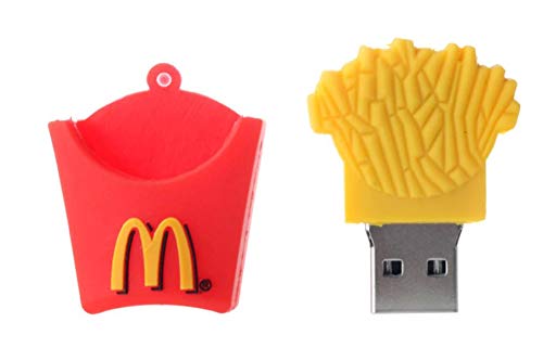 2.0 McD French Fries Food 16GB USB External Hard Drive Flash Thumb Drive Storage Device Cute Novelty Memory Stick U Disk