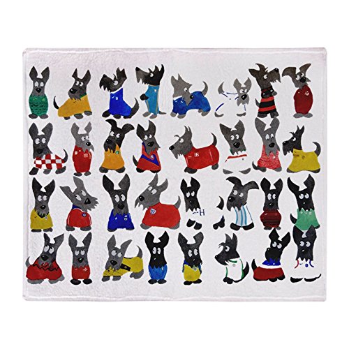 CafePress Scottie Dog 'World Cup' Throw Blanket Super Soft Fleece Plush Throw Blanket, 60"x50"