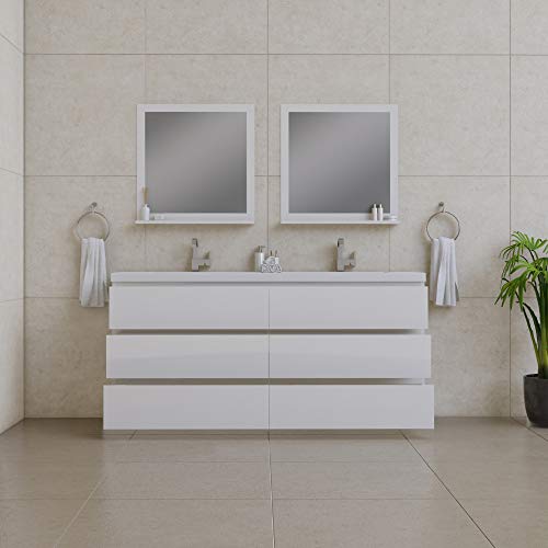 Alya Bath Paterno Bathroom Vanity, White