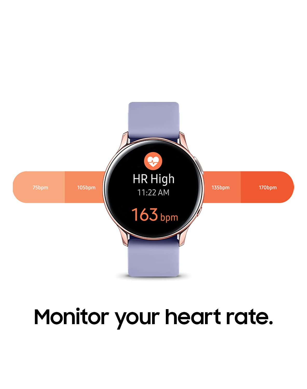 SAMSUNG Galaxy Watch Active 2 (40mm, GPS, Bluetooth) Smart Watch with Advanced Health Monitoring, Fitness Tracking, and Long Lasting Battery - Rose Gold (US Version)