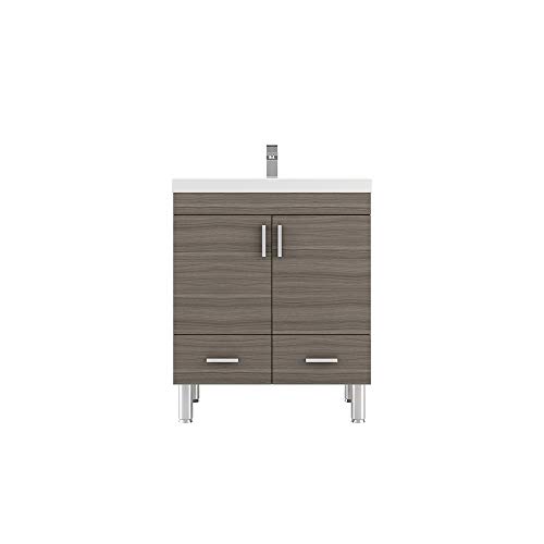 Alya Bath Ripley Bathroom Vanity, 30", Gray