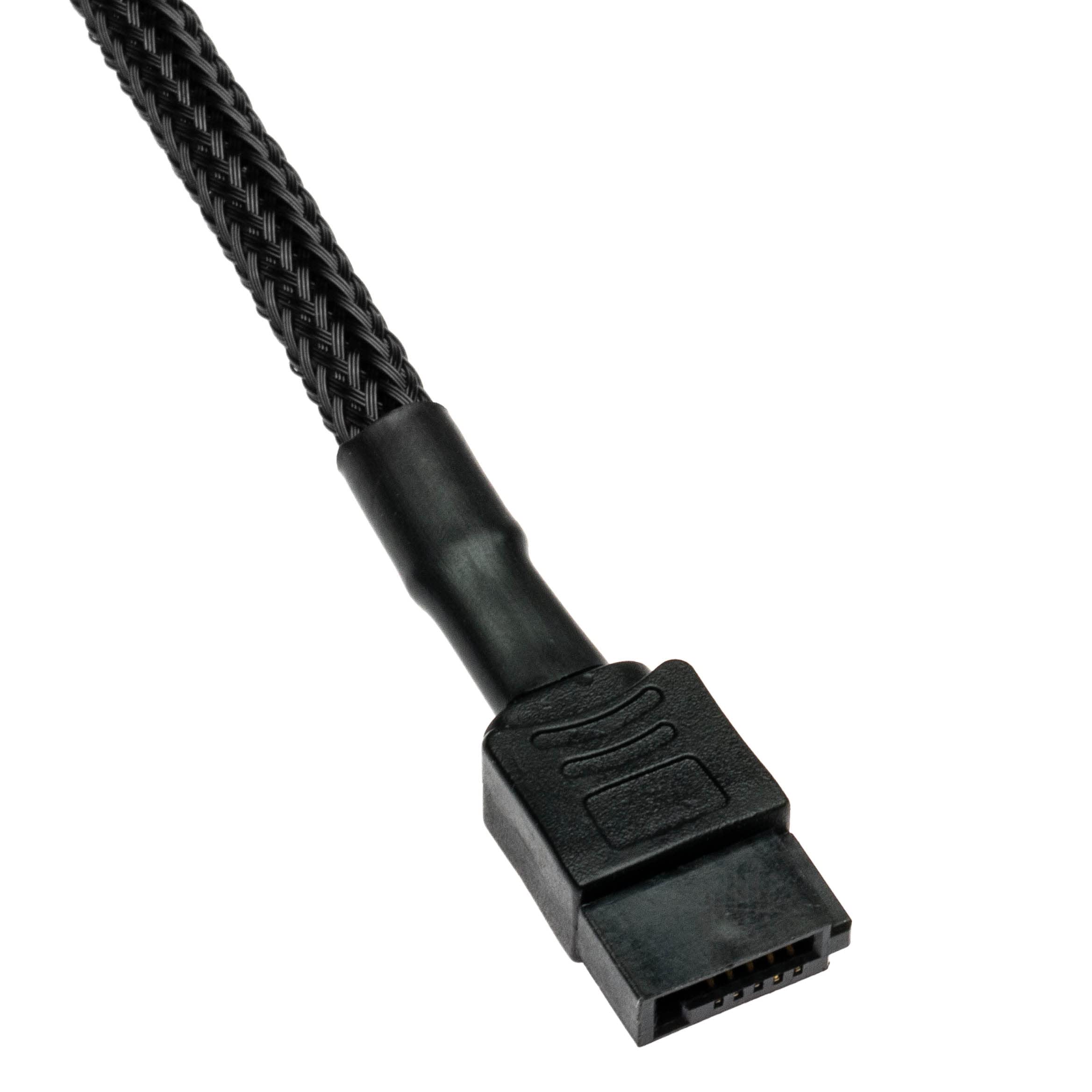 CRJ Slimline SATA Power Adapter Cable - 12-inch (30cm), Black Sleeved - Power 6-Pin Slimline SATA Disk Drives with a 15-Pin SATA Power Supply Connector
