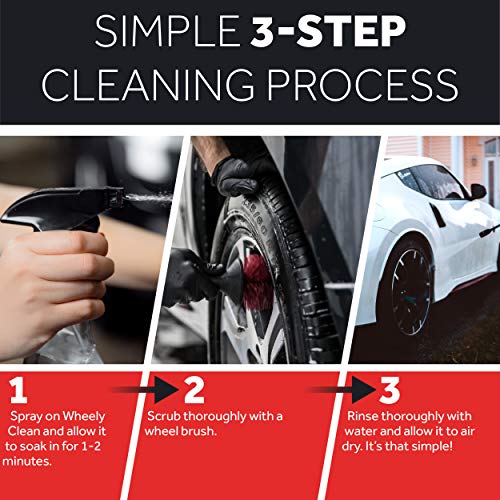 Dura-Coating Wheely Clean Professional Wheel Cleaner, 16 oz. β Ready-to-Use Car Wheel Cleaner, Highly Effective for Aluminum, Chrome and Clear Coated Wheels