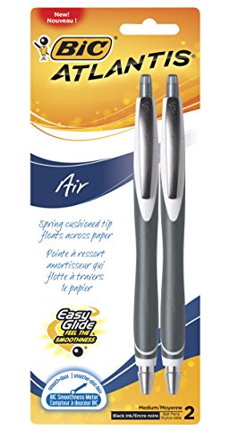 BIC America Atlantis Easy Glide Retractable Ballpoint Pens VCGRP21-BLK