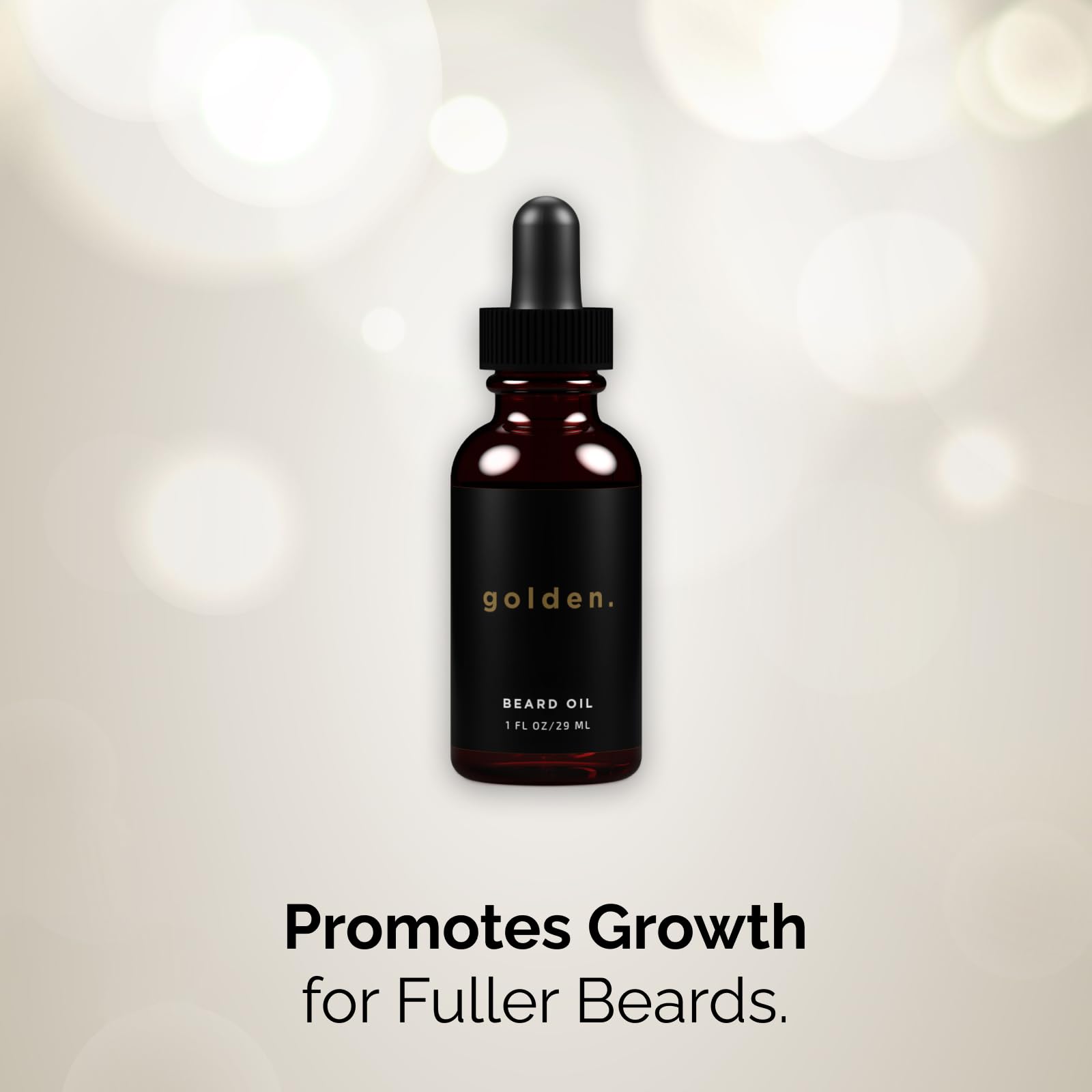 Golden Grooming Beard Oil & Balm Bundle for Men β Natural Growth Kit with Shea Butter β Tame, Moisturize & Style Your Beard - Beard Oil 1 Oz