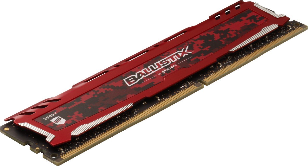 Crucial Ballistix Sport LT 3200 MHz DDR4 DRAM Desktop Gaming Memory Single 16GB CL16 BLS16G4D32AESE (Red)