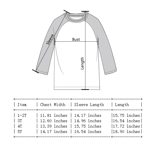 CREATOR Toddler Baby Girls Boys Long Sleeve Shirts Raglan Shirt Baseball Tee Cotton T-Shirts Red