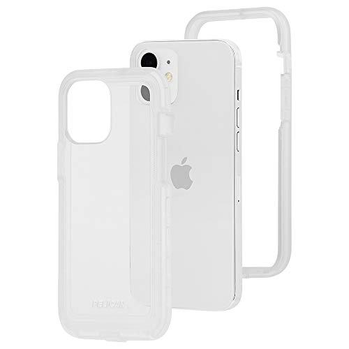 Pelican - VOYAGER Series - Case for iPhone 12 Mini (5G) - Military Drop Protection - Holster - 5.4 Inch - Clear