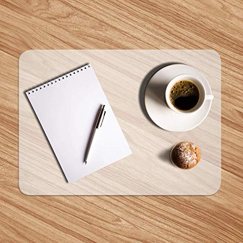 Boao 6 Pieces Plastic PlacematsTable Mats Heat Resistant PlacematsDining Mats for Table, Dining, Kitchen (15.7 x 11.8 Inch)
