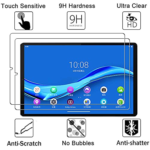 GOZOPO [2 Pack] Screen Protector for Lenovo Tab M10 FHD Plus 2nd Gen/ M10 FHD Plus 10.3 inch TB-X606, Anti-Scratch Tempered Glass Film [NOT fit for M10 Plus 3rd Gen]