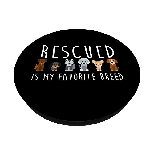 Dog Lovers Gift Dog Rescue Rescue Dog Dog Lover Gifts PopSockets PopGrip: Swappable Grip for Phones & Tablets