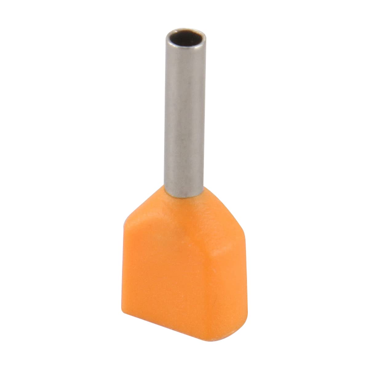 Baomain AWG 22/0.5mm² Wire Copper Crimp Connector Twin Insulated Ferrule Pin Cord End Terminal TE0508 Orange Pack of 200