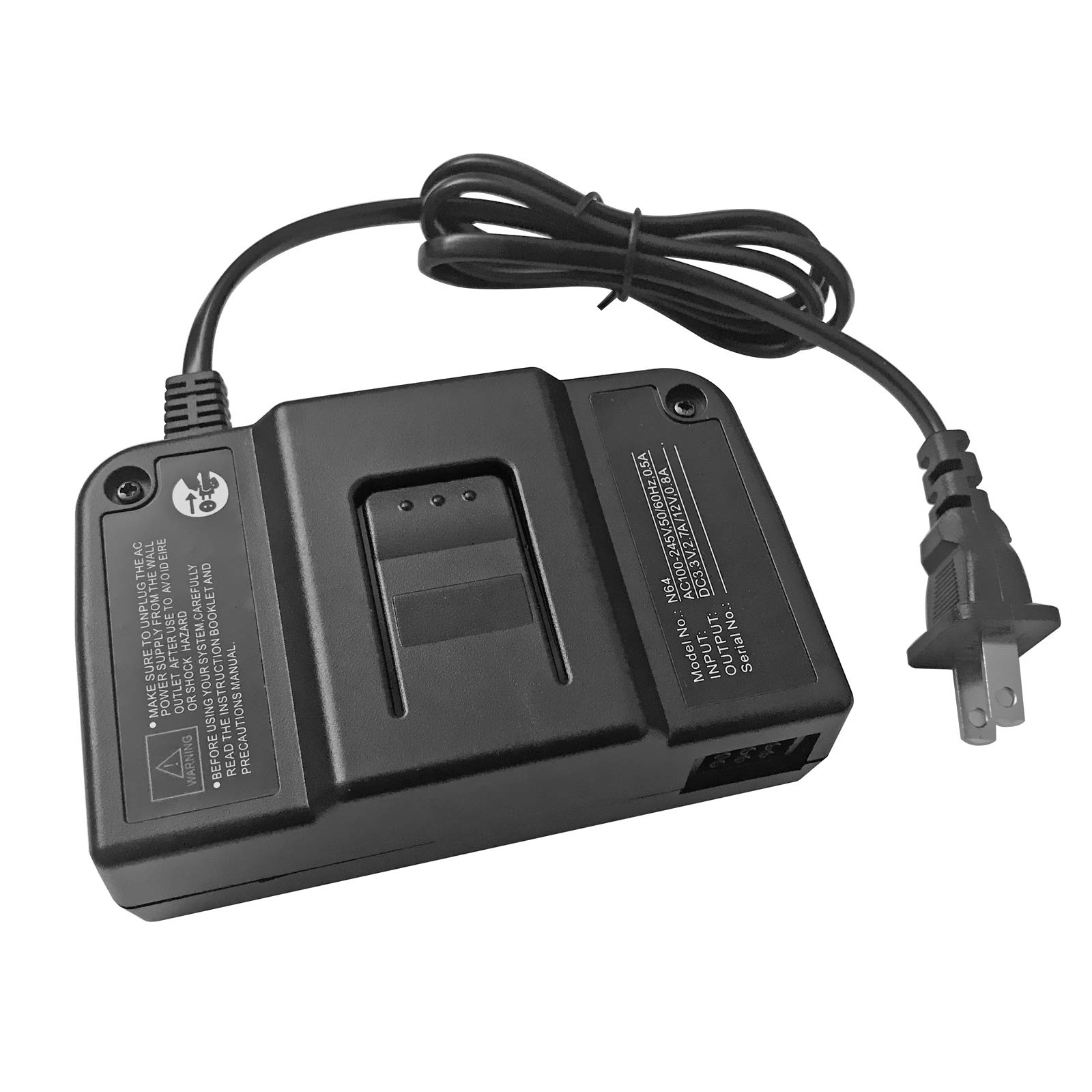 AreMe Accessories Bundle Compatible with N64, AC Power Supply Adapter, AV Cable, Wired Controller and Extension Cable for N64 System