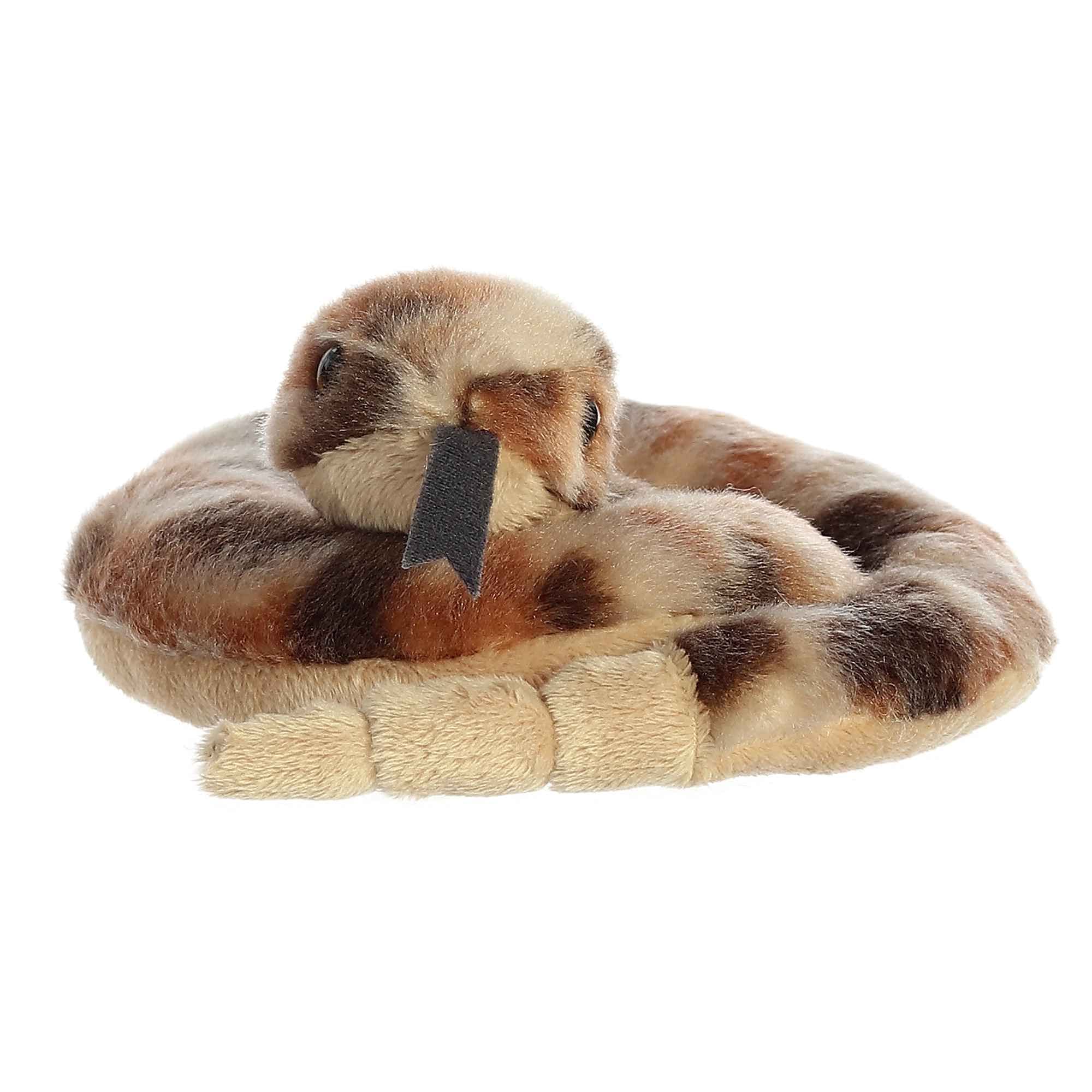 Aurora® Adorable Mini Flopsie™ Ruse Rattlesnake™ Stuffed Animal - Playful Ease - Timeless Companions - Brown 8 Inches