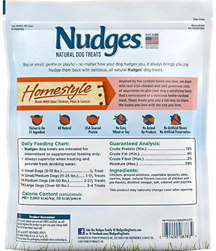 Nudges Natural Dog Treats Homestyle, 40 oz.
