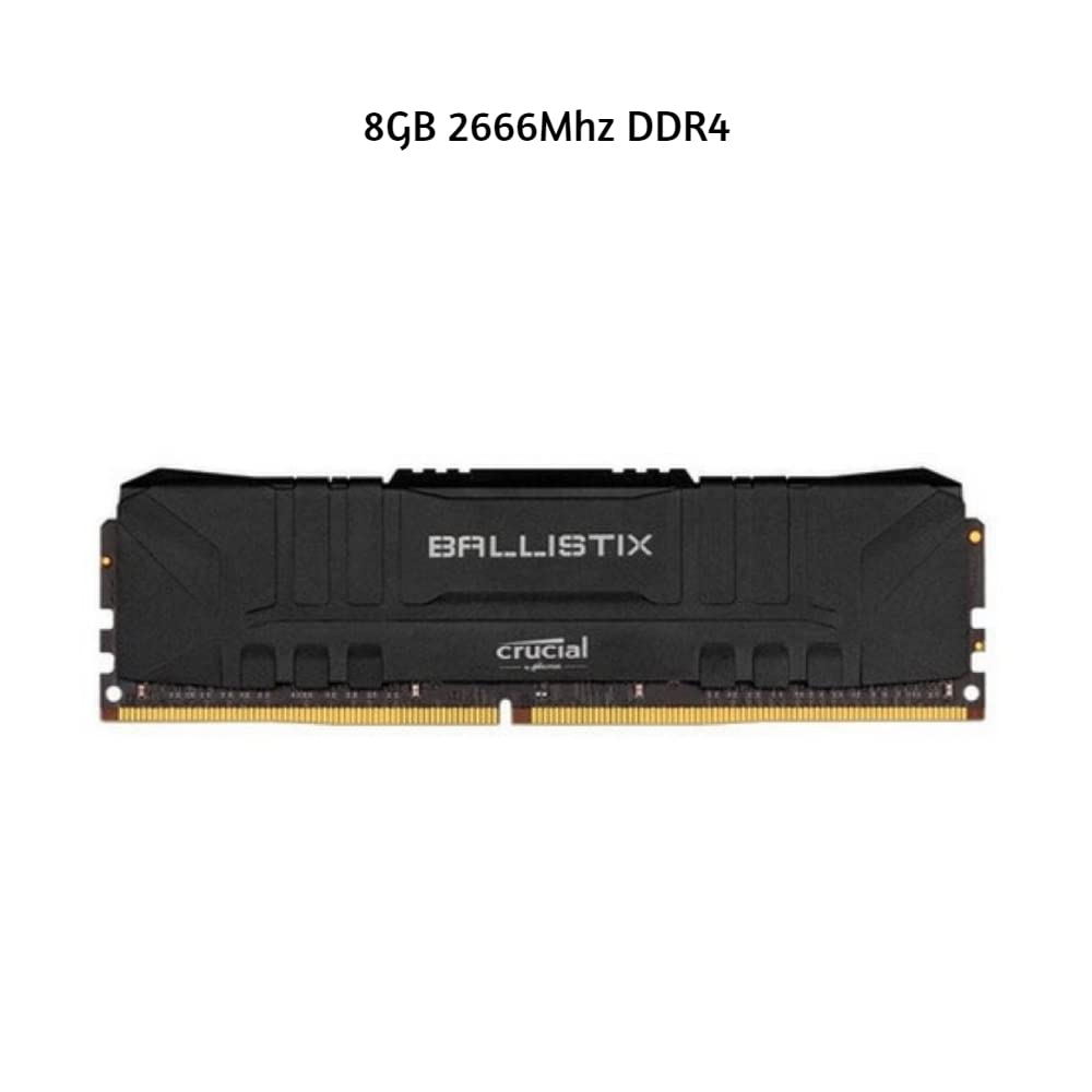 Crucial Ballistix DDR4-2666 8GB/1G x 64 CL16 Desktop Gaming Memory (White)