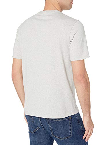 Amazon Essentials Men's Regular-Fit Short-Sleeve Crewneck Pocket T-Shirt, Pack of 2, Bright Green/Light Grey Heather, X-Large