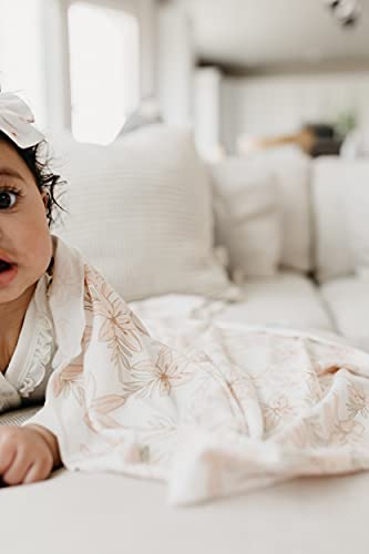 Large Premium Knit Baby Swaddle Receiving Blanket "Kiana" by Copper Pearl