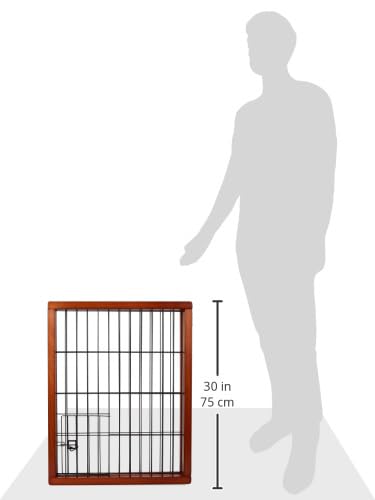 Carlson Pet Products Design Paw Extra Tall 62-Inch Super Wide 3 Panel Premium Wooden Pet Gate,Brown