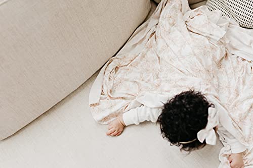 Large Premium Knit Baby Swaddle Receiving Blanket "Kiana" by Copper Pearl