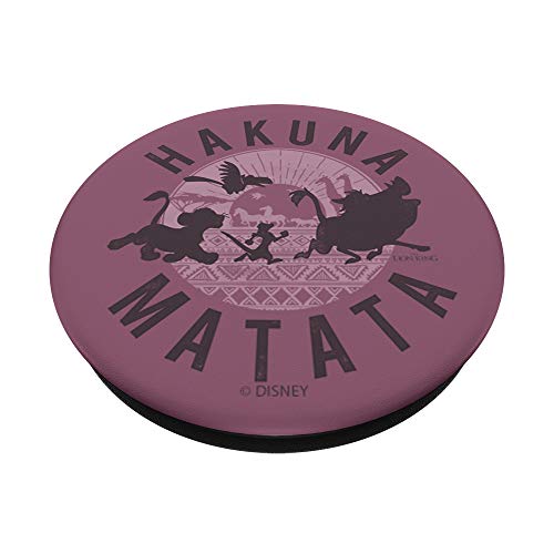 Disney The Lion King Simba Timon Pumbaa Hakuna Matata Purple PopSockets PopGrip: Swappable Grip for Phones & Tablets