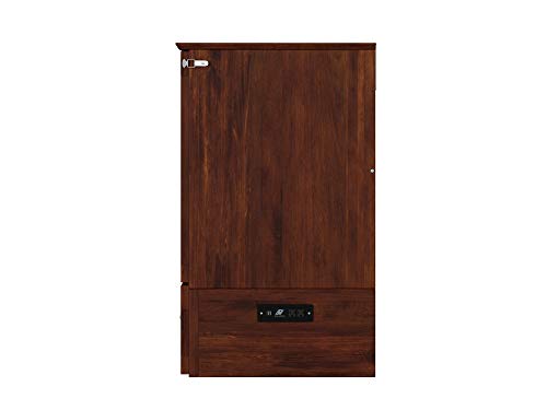 AFI Southampton Murphy Bed Chest with Charging Station, Twin XL, Walnut