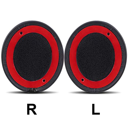 Professional Replacement Ear Pads,Earpads Compatible with Beats Solo 2 & Solo 3 Wireless On-Ear Headphones,Soft Protein Leather,Noise Isolation Memory Foam,Strong Adhesive Tape,2 Pieces