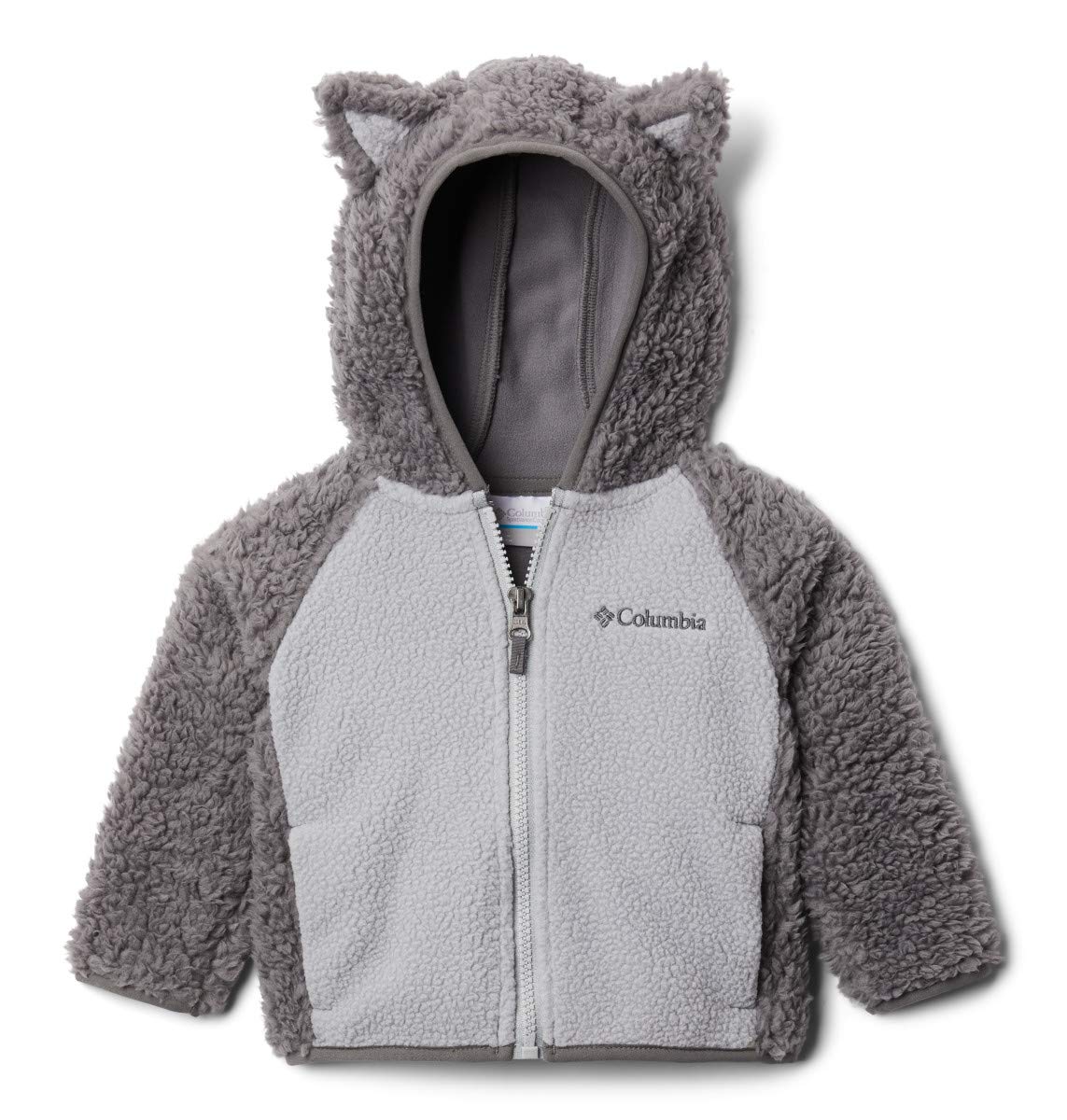 Columbia Baby Foxy Baby Sherpa Full Zip, City Grey/Columbia Grey, 12/18