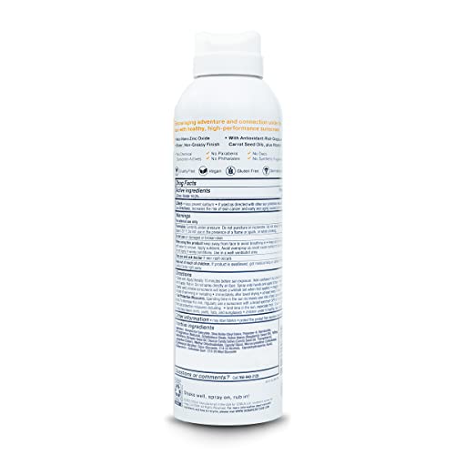Bare Republic Mineral Sunscreen SPF 30 Sunblock Spray, Sheer and Non-Greasy Finish, Coconut Mango Scent, 6 Fl Oz