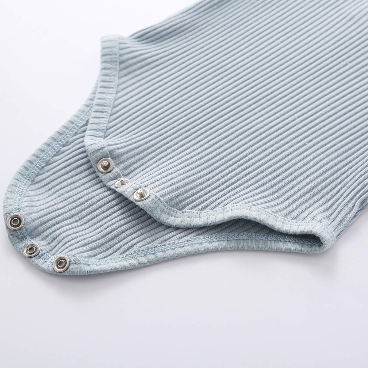 Ledy Champswiin Winter Newborn Baby Boy Girl Clothes Set Ribbed Outfits Unisex Infant Solid Long Sleeve Tops Pants 2PCS