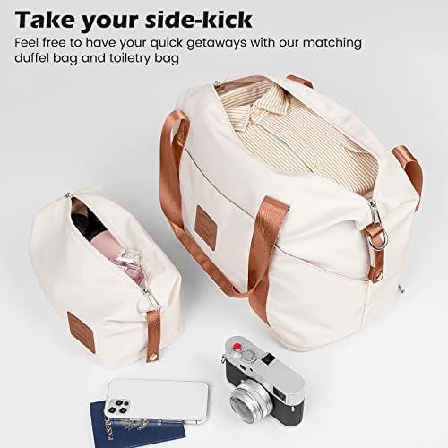 Coolife Luggage Sets Suitcase Set 3 Piece Luggage Set Carry On Hardside Luggage with TSA Lock Spinner Wheels (White, S(20in)_carry on)