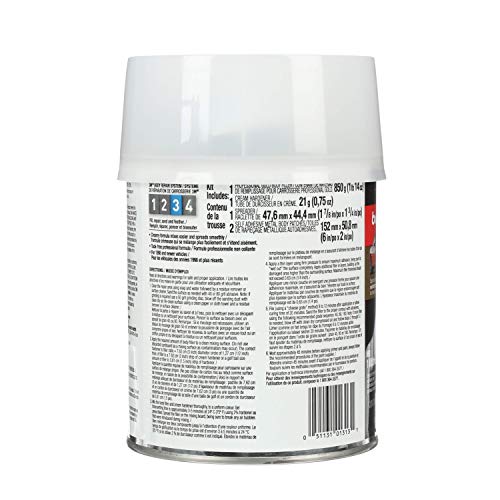 Bondo Professional Gold Body Repair Kit, Stage 3, Fixes Dents, Holes & Scratches - Has Superior Adhesion, 1 Kit