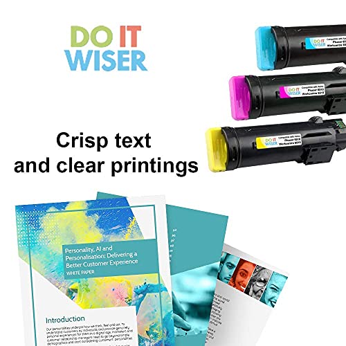 Do it Wiser Compatible Toner Cartridge Replacement for Xerox Phaser 6510 6510DN 6510DNI, Xerox WorkCentre 6515 6515DN 6515DNI 106R03477 (Cyan - High Yield)