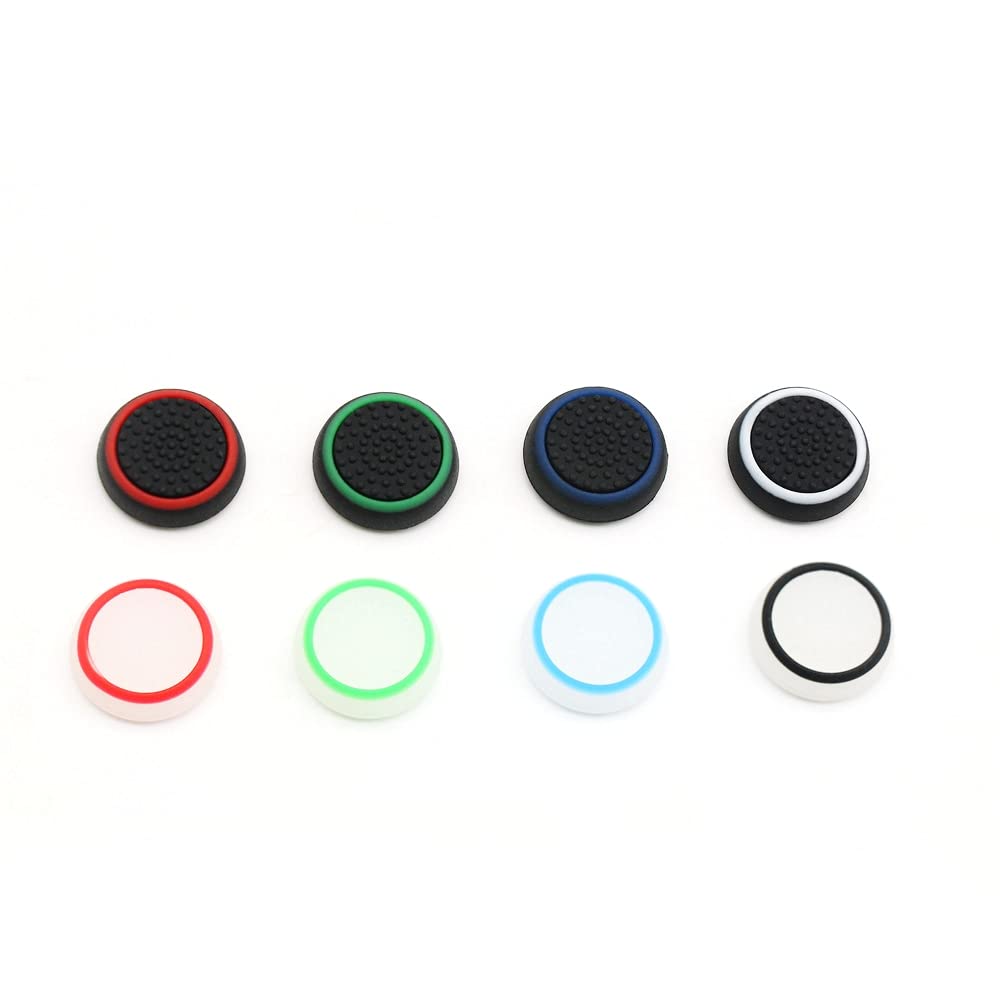 16PCS Non-Slip Silicone Analog Joystick Controller Thumb Stick Grip Joystick Cover Caps Cases Skin Analog for PS3 PS4 Xbox ONE Games Joysticks Accessories Replacement Parts