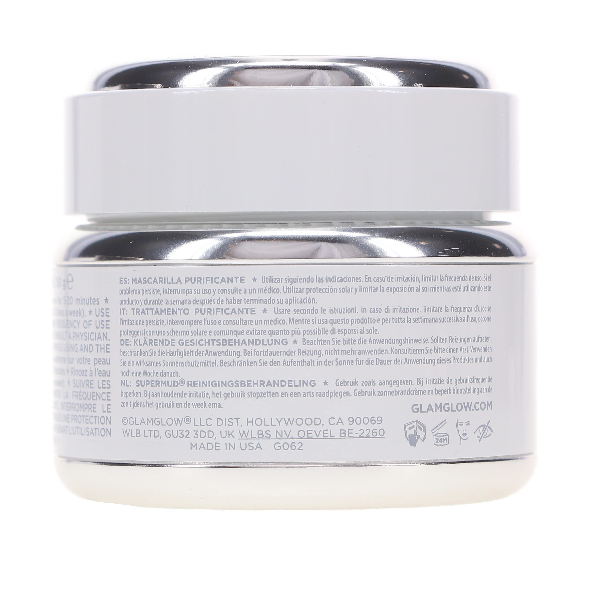 Glamglow Supermud Activated Charcoal Clearing Treatment Masque LIMITED EDITION - 1.7 oz