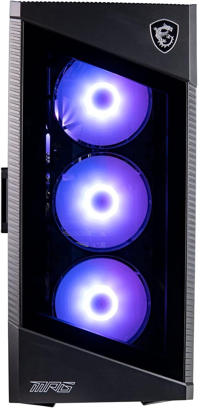 Empowered PC MPG Velox Gaming Desktop (NVIDIA GeForce RTX 4070 TI, Ryzen 7 5700X Processor, 32GB DDR4 RAM, 512GB NVMe SSD + 2TB HDD, WiFi, Windows 11 Home) RGB Gamer Computer (by_MSI)