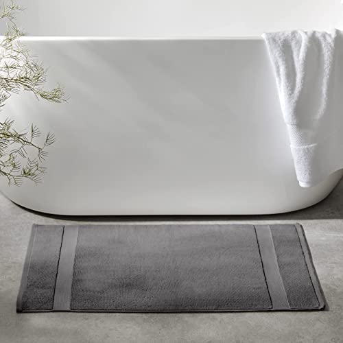 Amazon Aware 100% Organic Cotton Bath Mat - 20 x 31-Inches, Dark Gray