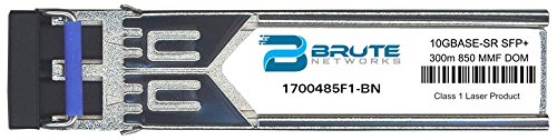 Brute Networks 1700485F1-BN - 10GBASE-SR 300m MMF 850nm SFP+ Transceiver (Compatible with OEM PN# 1700485F1)