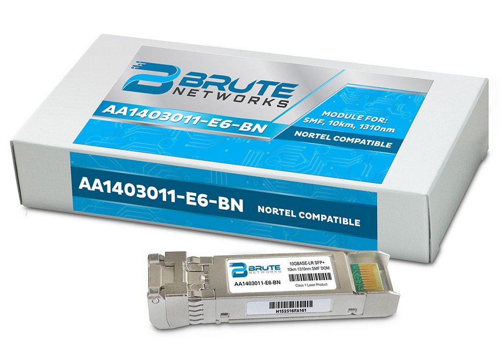 Brute Networks AA1403011-E6-BN - 10GBASE-LR 10km SMF 1310nm SFP+ Transceiver (Compatible with OEM PN# AA1403011-E6)