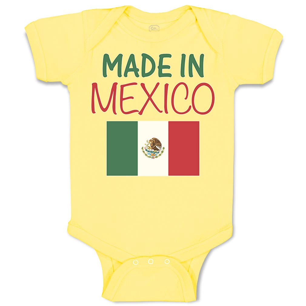 Cute Rascals Baby Bodysuit Made in Mexico Funny Style C Boy & Girl Baby Clothes Funny Cotton Yellow Design Only Newborn