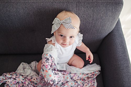 Copper Pearl Large Premium Knit Baby Swaddle Receiving Blanket Floral Morgan